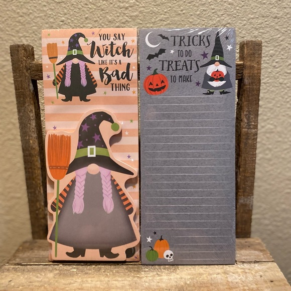 Clementine Paper Inc. | Office | Halloween Witch Gnome Notepads You Say ...